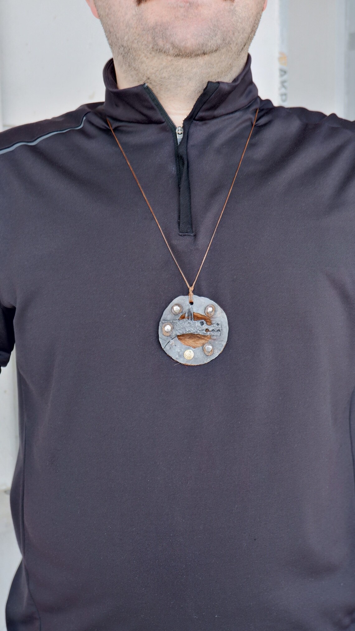 Handmade Blacksmith Primitive Style Alpha Wolf Pendant Necklace - Etsy