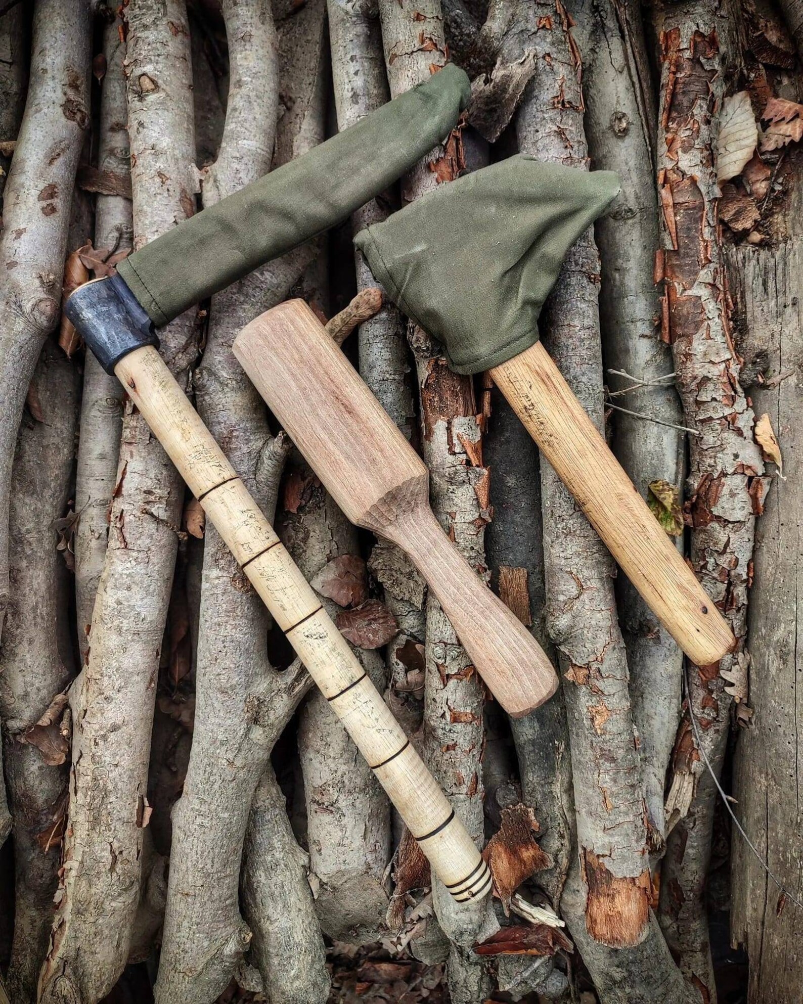 Hand-forged Carving Set: Splitting Froe, Knife & Mallet - Etsy