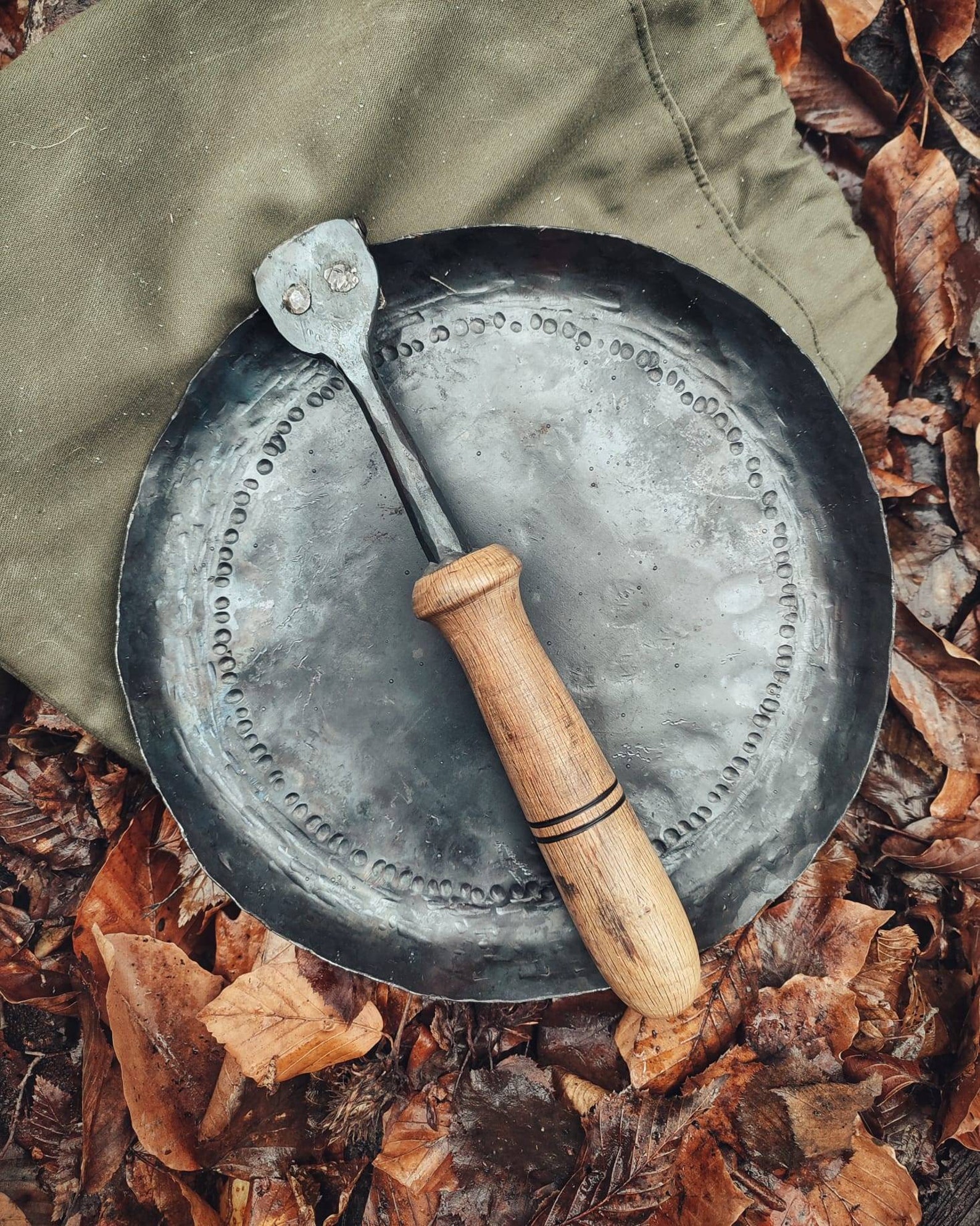 Bushcraft Primitive Hand Forge Camp Pan - Etsy