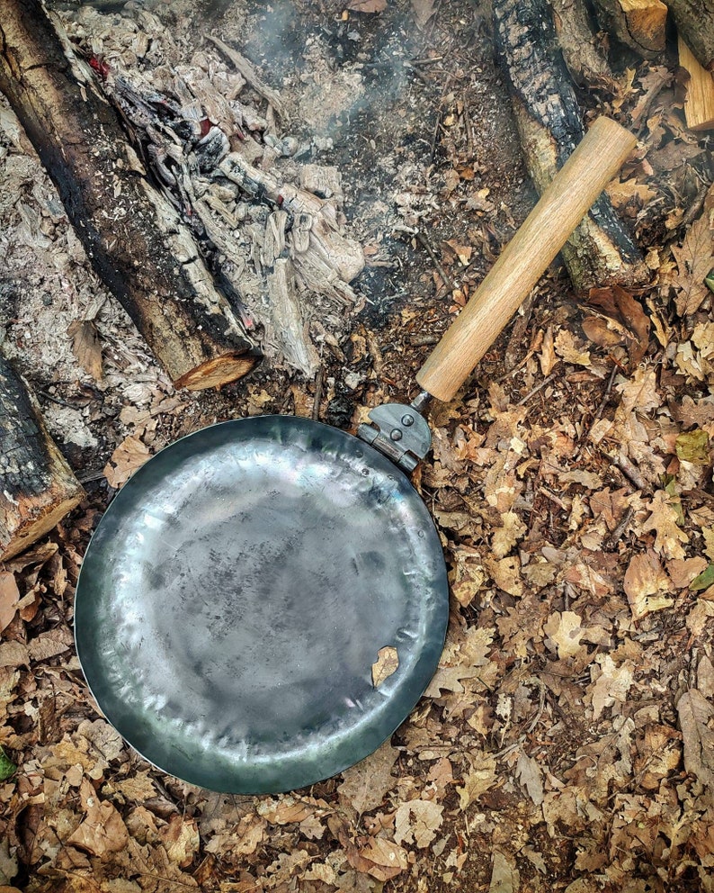 Bushcraft Primitive Hand Forge Camp Pan - Etsy