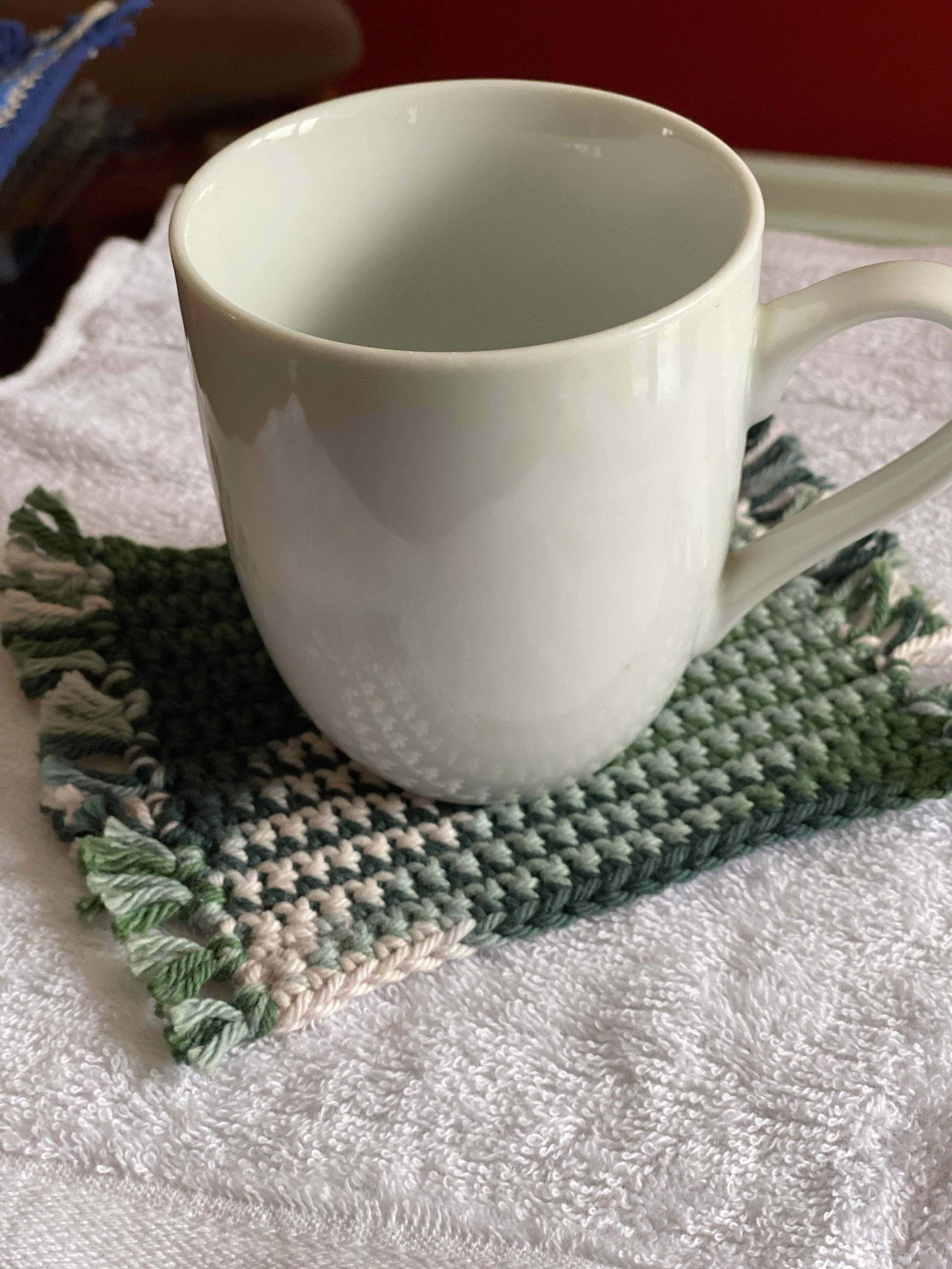Crochet Mug Rug - Etsy