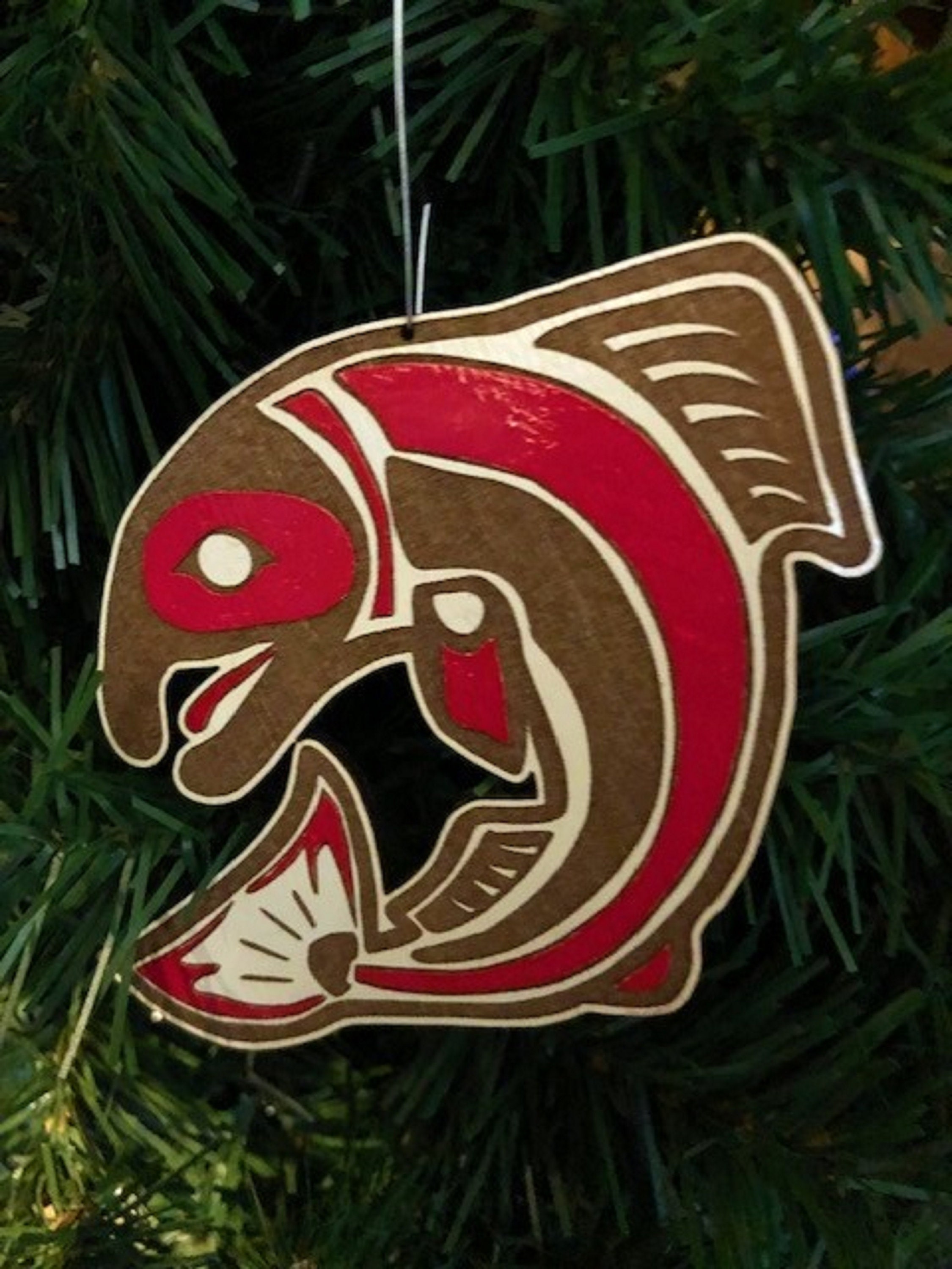 Salmon Christmas Ornament, Salmon Ornament, Salmon, Fish Ornament ...