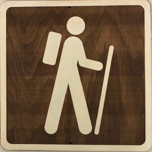 Hikers Sign Custom Hiker Hiking Sign Hikers Sign Hiking - Etsy