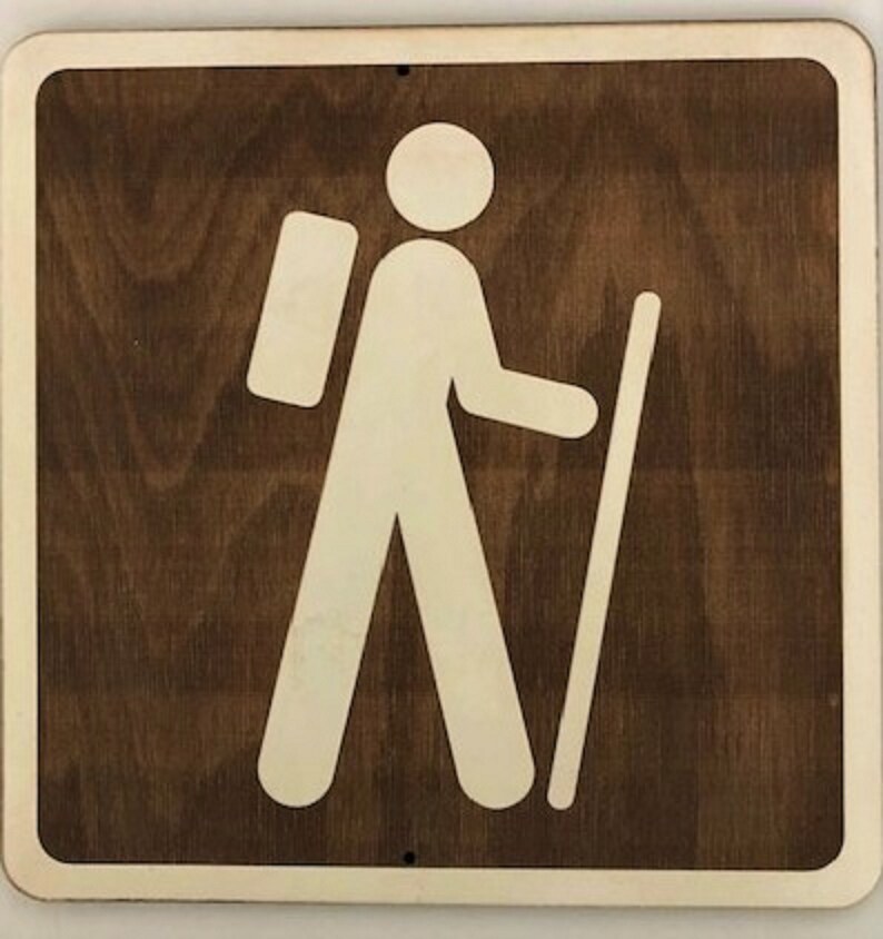 Hikers Sign Custom Hiker Hiking Sign Hikers Sign Hiking - Etsy