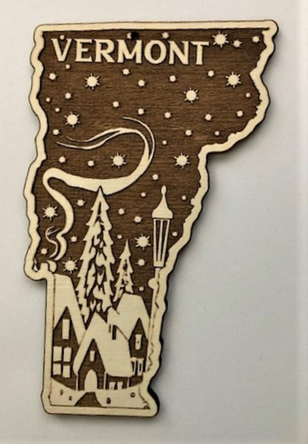 Vermont Winter Christmas Ornament, Vermont Ornament, Vermont Gifts ...