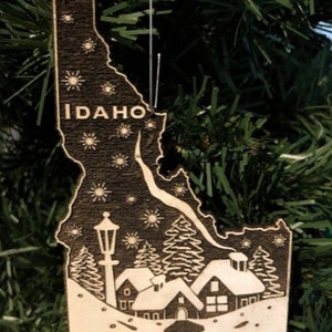 Idaho Christmas Ornament, Idaho Ornament, State of Idaho Ornament ...