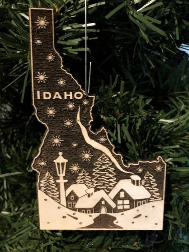 Idaho Christmas Ornament, Idaho Ornament, State of Idaho Ornament ...
