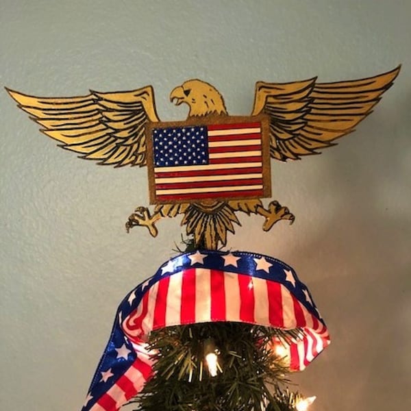 Wooden Tree Topper - Etsy