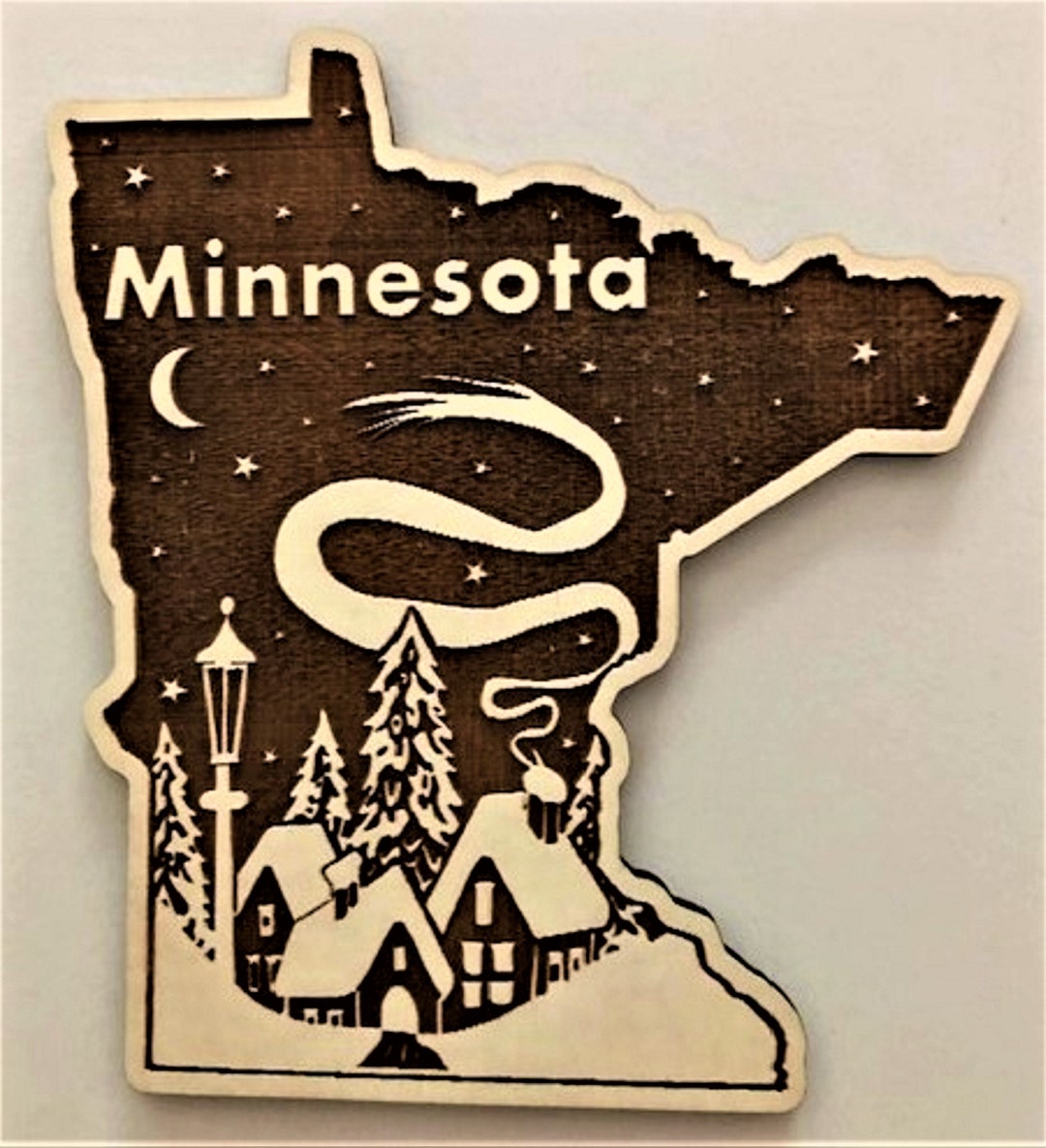 Minnesota Snow Village Christmas Ornament, Minnesota Ornament ...