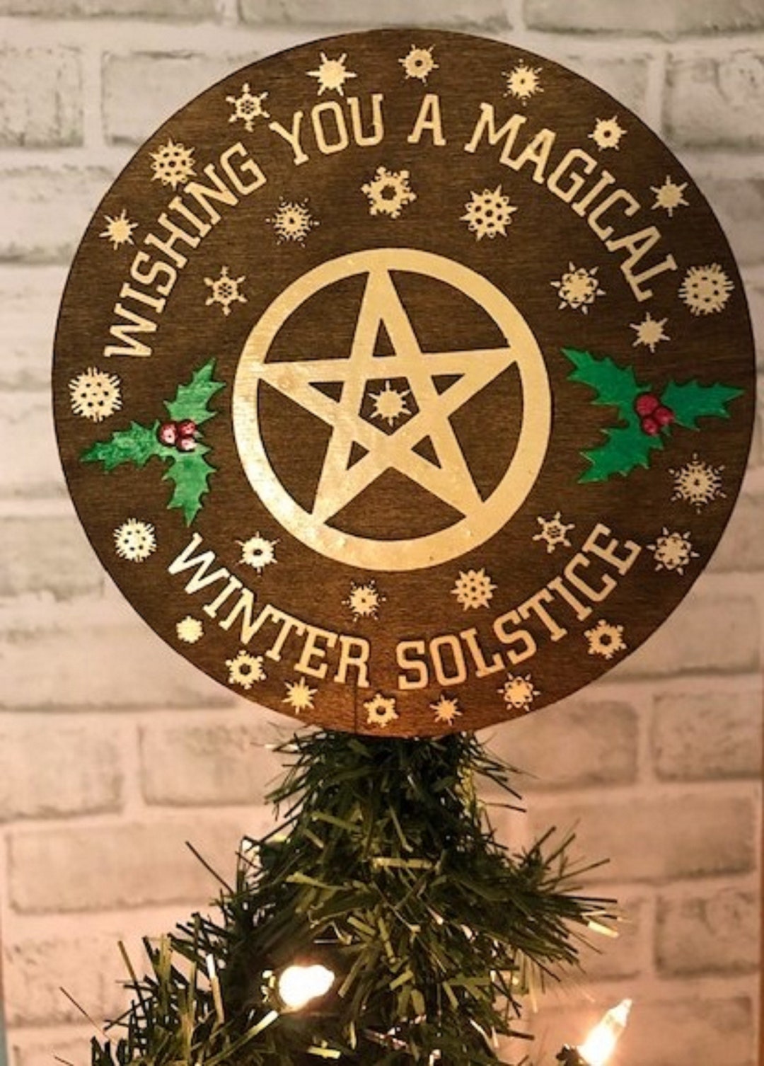 6-inch Winter Solstice Tree Topper, Winter Solstice Topper, Winter ...