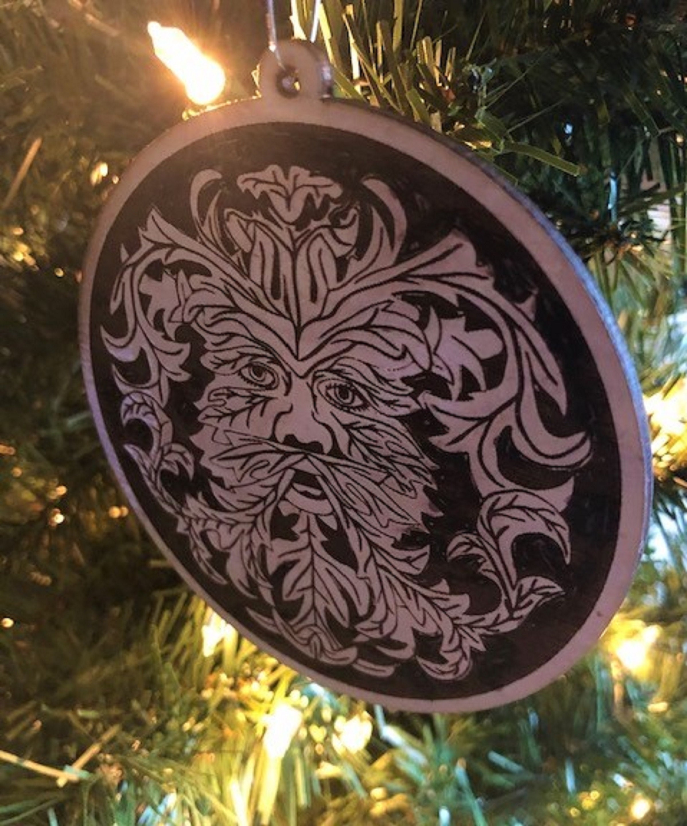 Green Man Christmas Ornament Green Man Ornament Garden - Etsy UK
