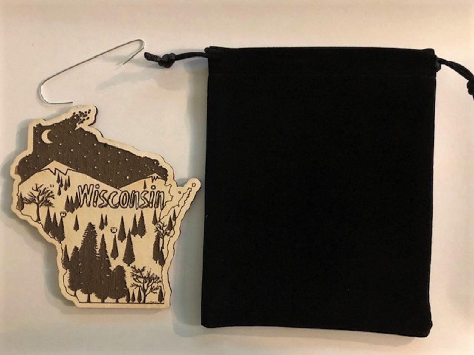 Wisconsin Christmas Ornament, Wisconsin Ornament, Wisconsin Art ...