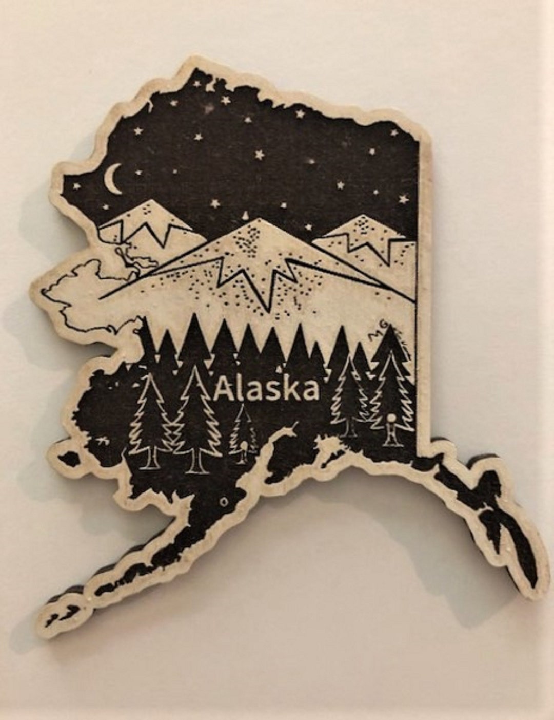 Alaska Christmas Ornament, Alaska Ornament, Alaska Art, Alaska Gifts ...