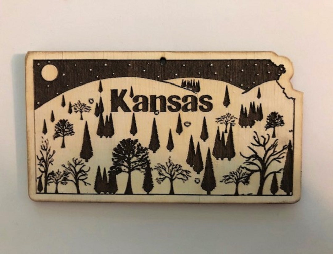 Kansas Christmas Ornament, Kansas Ornament, Kansas Gifts, Kansas Art ...