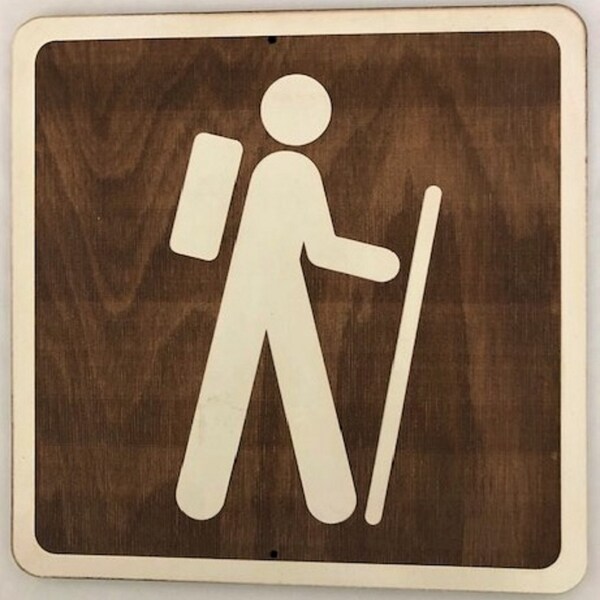 Hiking Sign - Etsy