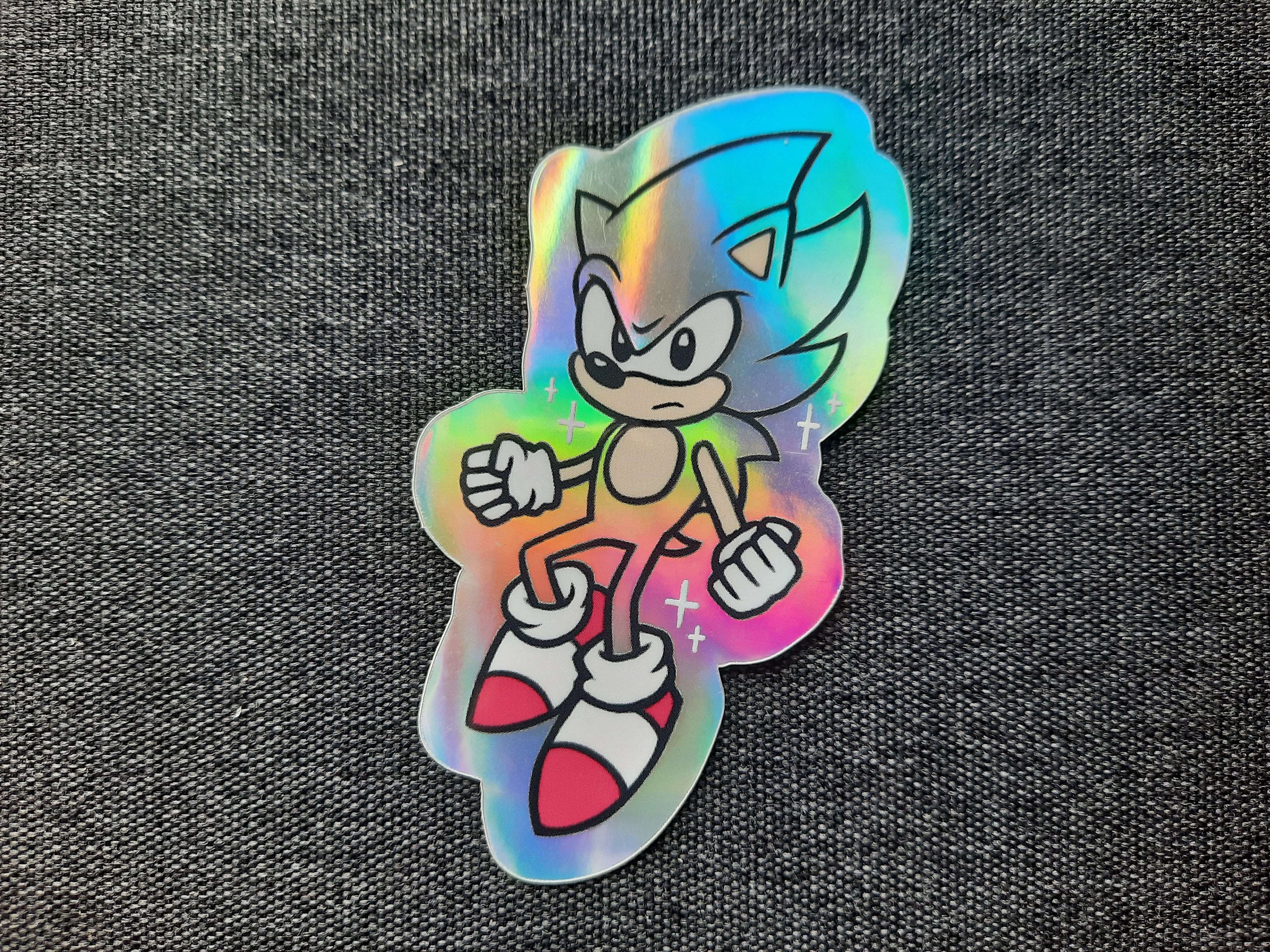 Super Sonic Holographic Vinyl Sticker - Etsy