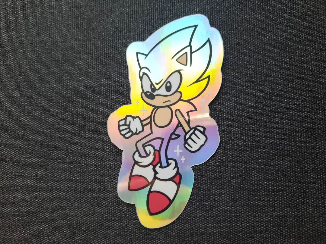 Super Sonic Holographic Vinyl Sticker - Etsy