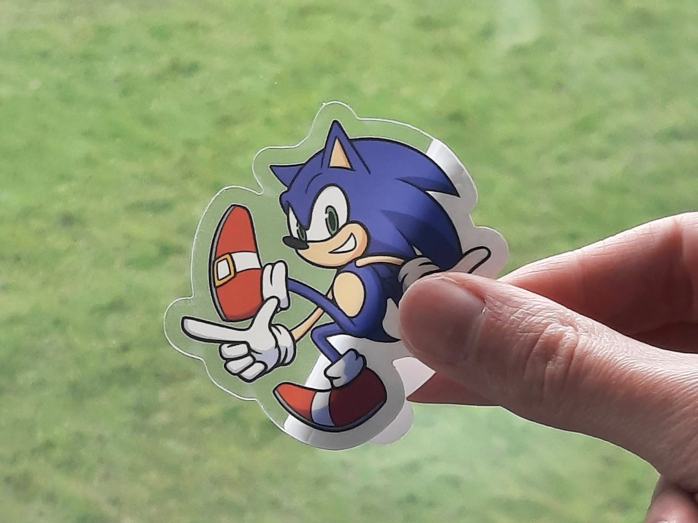 SONIC ADVENTURE Clear Vinyl Sticker - Etsy
