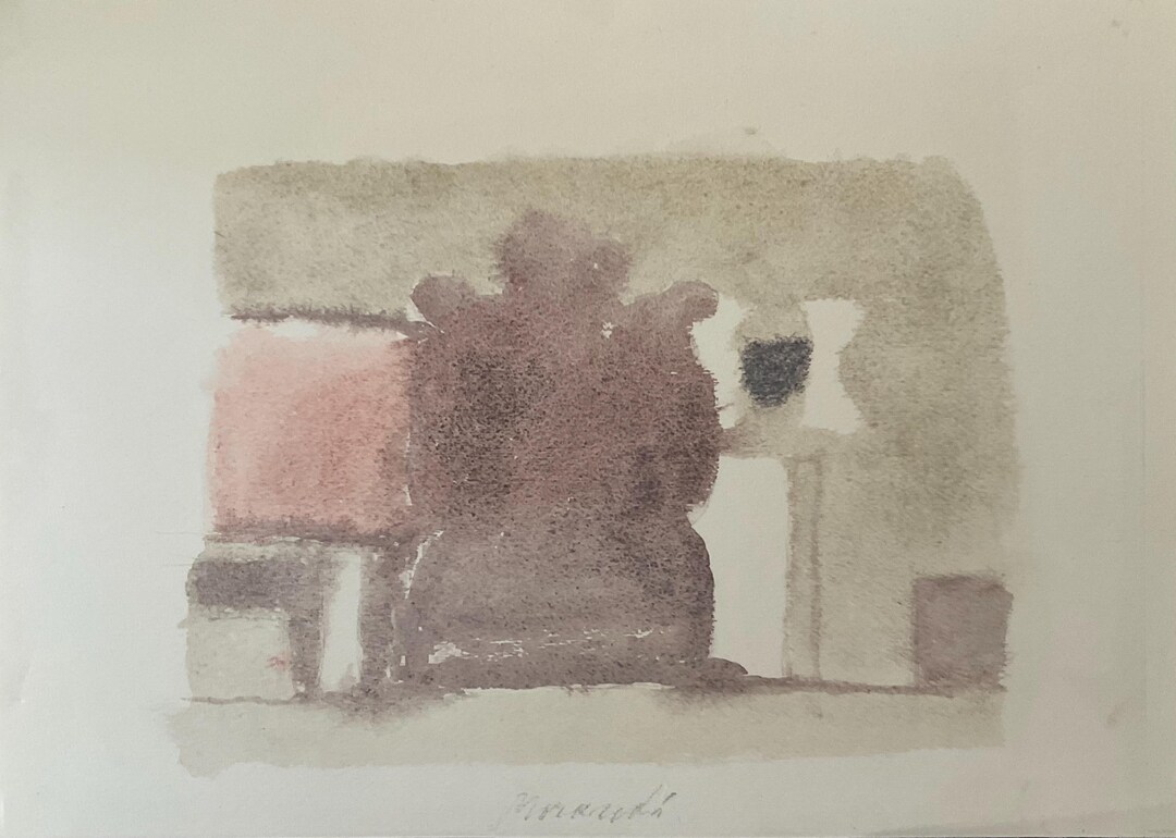 Giorgio Morandi - Landscape - 1973, Lithograph Cm 35x25 Limited Edition ...