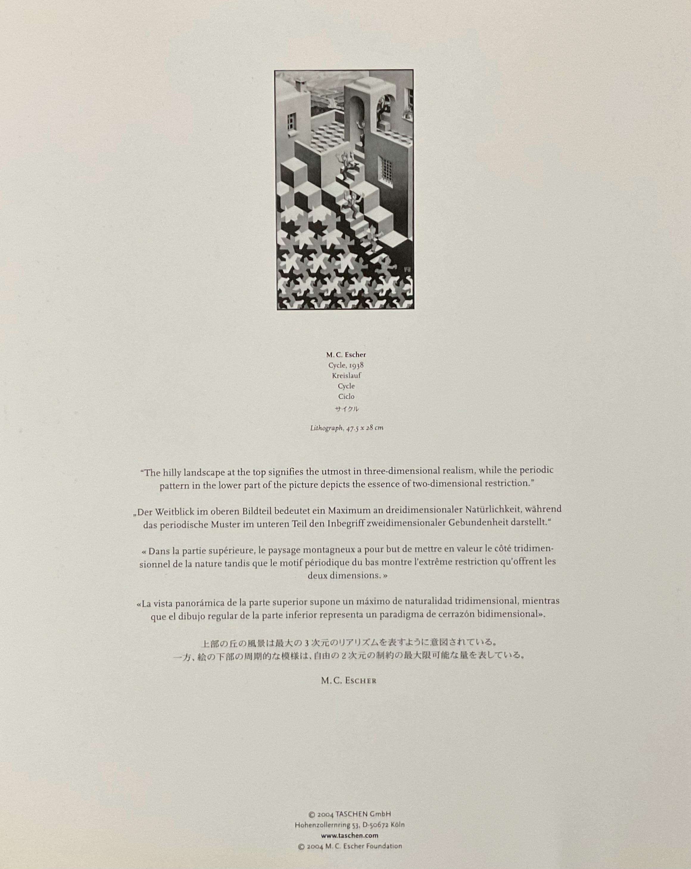 M.C. Escher - Cycle - Offset Lithograph 36x28 Cm, Limited Edition - Etsy