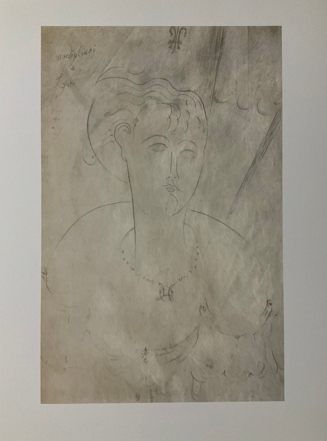 Amedeo Modigliani - Lysa - Lithograph Limited Edition 52x37 Cm - Etsy