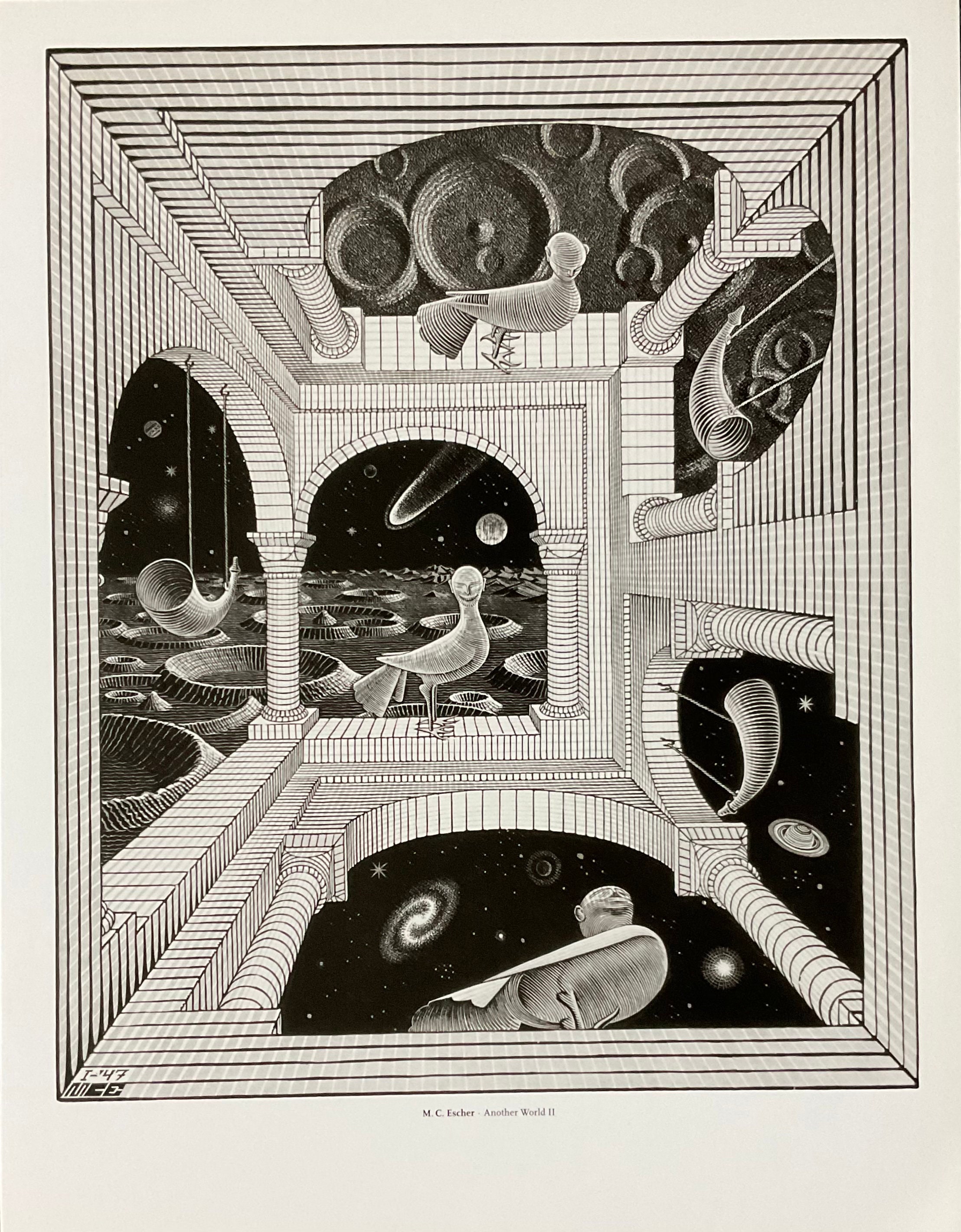 M.C. Escher - Offset Lithograph 33x25 Cm Limited Edition - Etsy