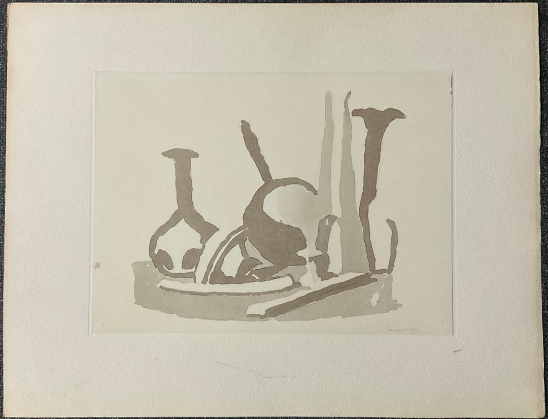 Giorgio Morandi - Still Life - 48x37 Cm Work on Paper Limited Edition ...