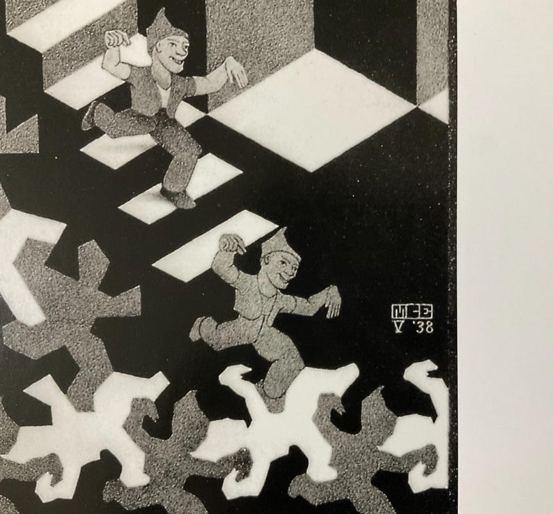 M.C. Escher - Cycle - Offset Lithograph 36x28 Cm, Limited Edition - Etsy