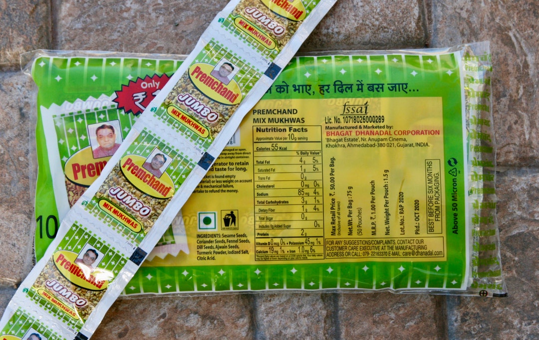Mix Mukhwas Single Serving Packets (x50) - Etsy