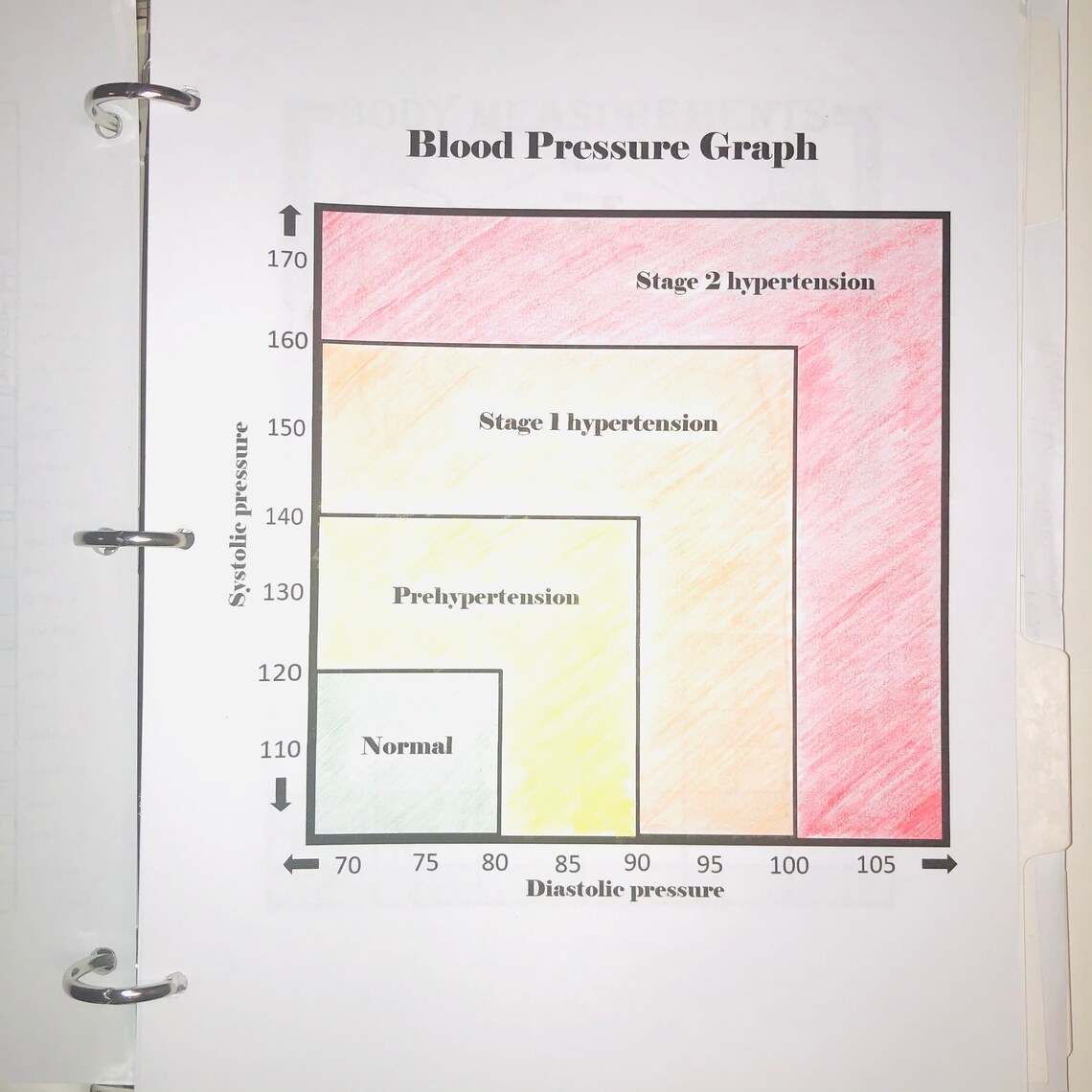 Blood Pressure Tracker / Blood Pressure Graph / Printable - Etsy