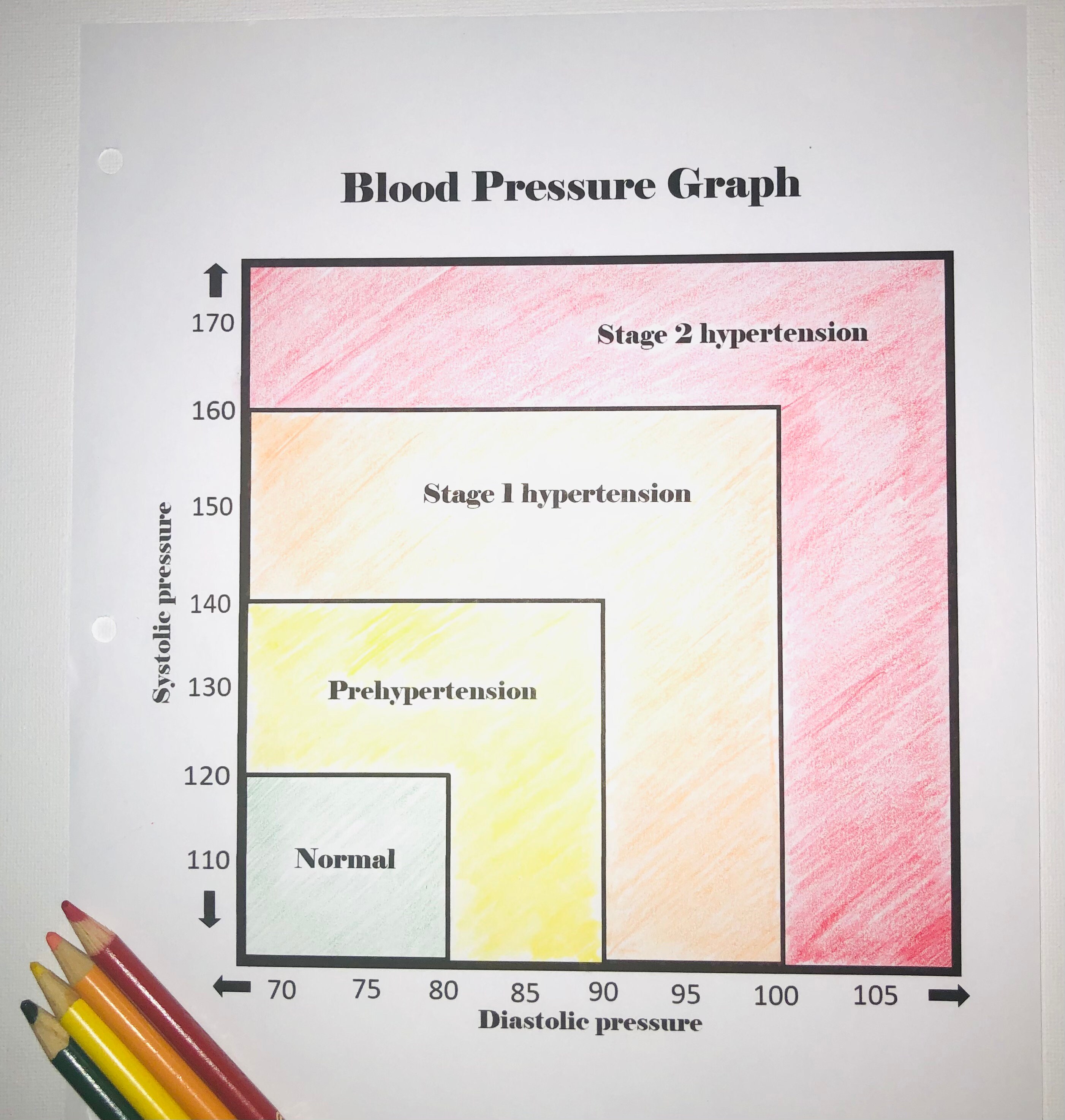 Blood Pressure Tracker / Blood Pressure Graph / Printable - Etsy