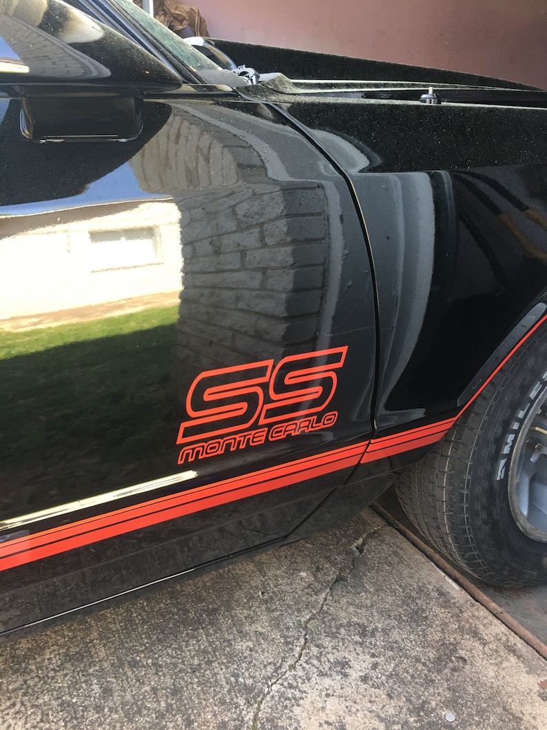 1987–1988 Chevy Monte Carlo SS Decals — Oem-style Muscle Car Quarter ...