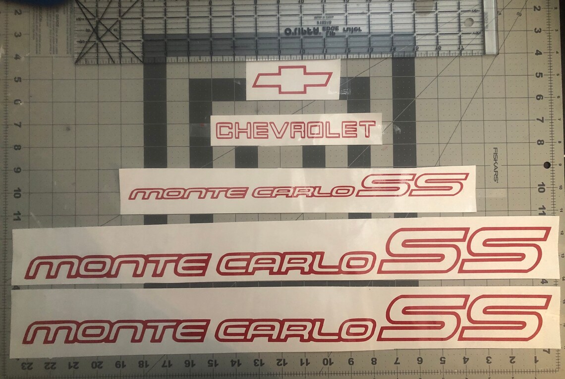 Monte Carlo SS Decals 5pc - Etsy