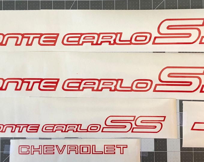 Monte Carlo SS Decals 5pc - Etsy