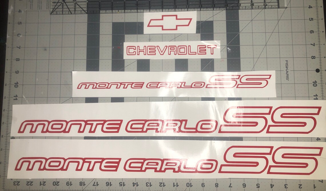 Monte Carlo SS Decals 5pc - Etsy