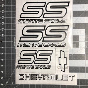 1987–1988 Chevy Monte Carlo SS Decals — Oem-style Muscle Car Quarter ...