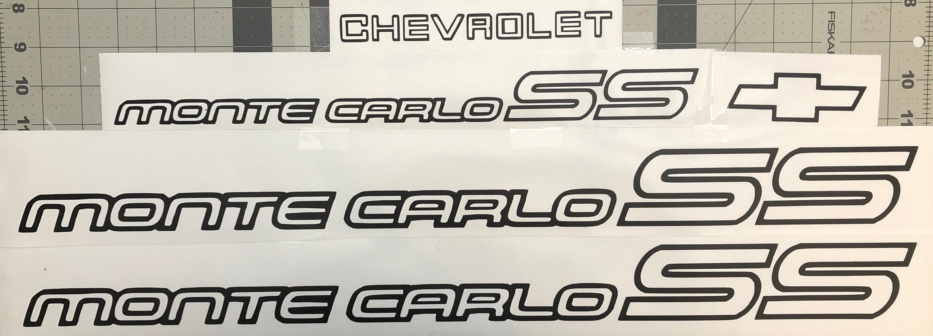 Monte Carlo SS Decals 5pc - Etsy
