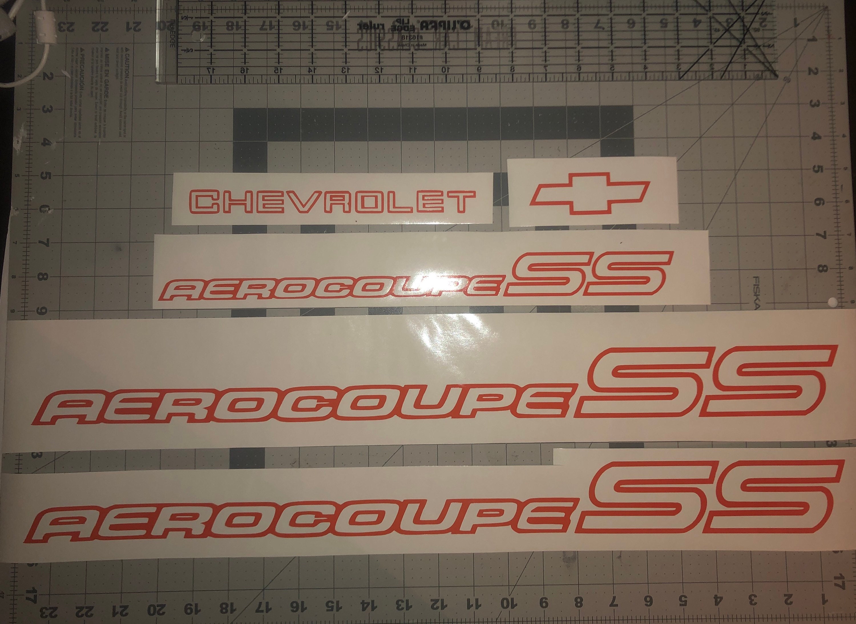 5 Pc Aerocoupe Decals - Etsy