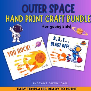 Outer Space Handprint Bundle, Rocket, Outerspace - Etsy