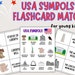 USA Symbols Flashcards & Matching Learning - INSTANT PDF Download - Etsy