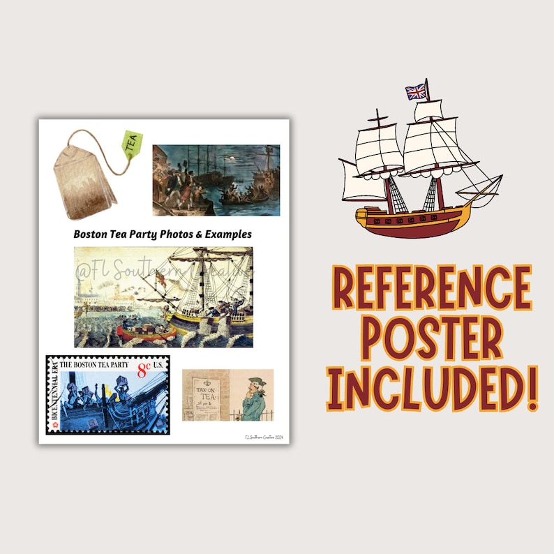 Boston Tea Party Worksheets: US History Reading Comprehension (PDF ...