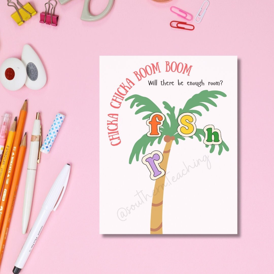 Chicka Chicka Boom Boom Worksheet. PDF Instant Download. Classroom Use ...