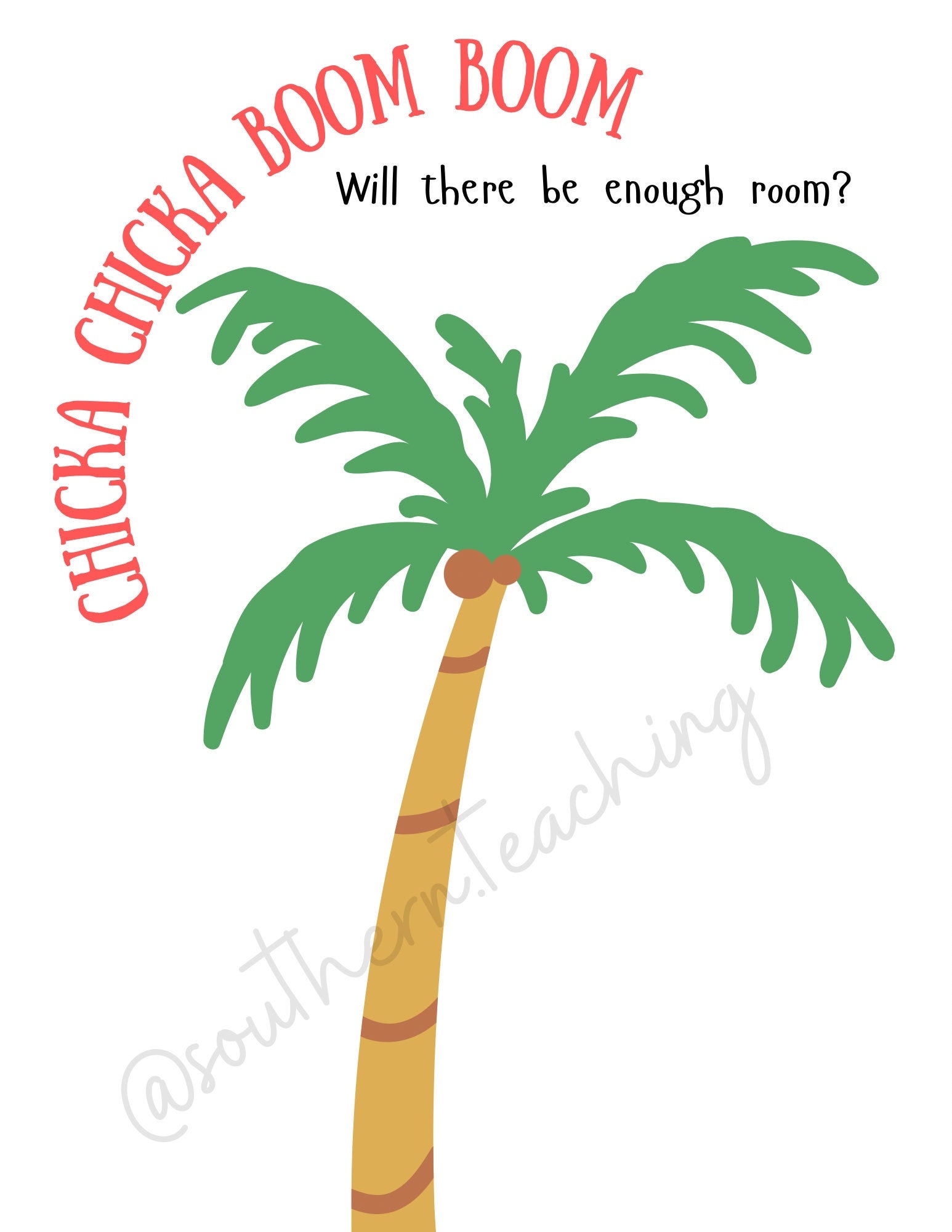 Chicka Chicka Boom Boom Worksheet. PDF Instant Download. Classroom Use ...