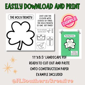 Holy Trinity Clover Craft | St. Patrick’s Day Christian Printable ...