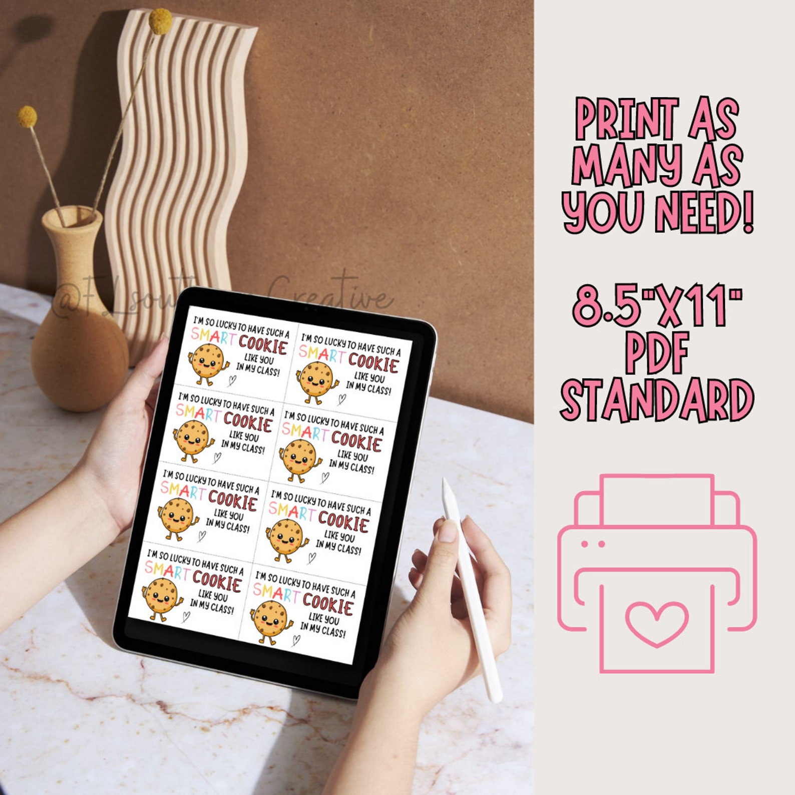 Back to School "smart Cookie" Cookie Gift Tag - Classroom Welcome ...