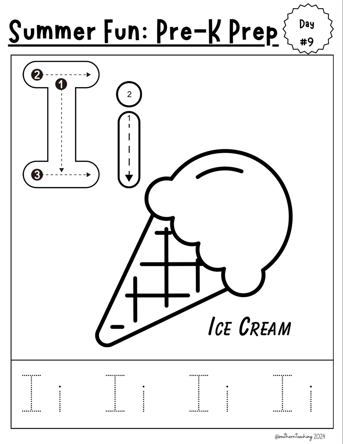 ABC Summer Worsksheets for Pre-k Prep, Trace and Color the Alphabet - Etsy