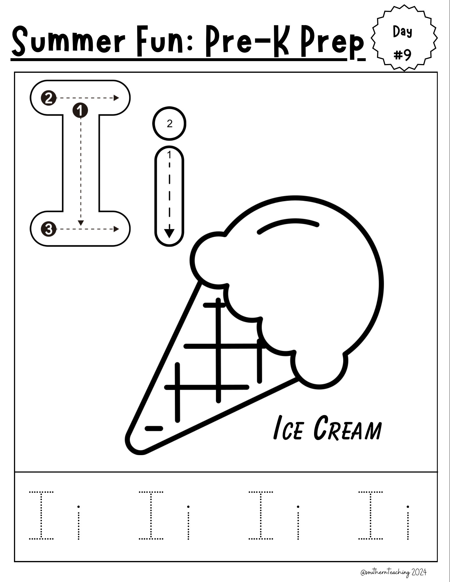ABC Summer Worsksheets for Pre-k Prep, Trace and Color the Alphabet - Etsy