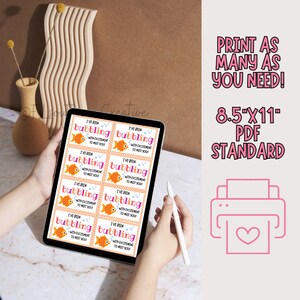 Bubble Gift: "i Am Bubbling With Excitement to Meet You" Tags - Instant ...