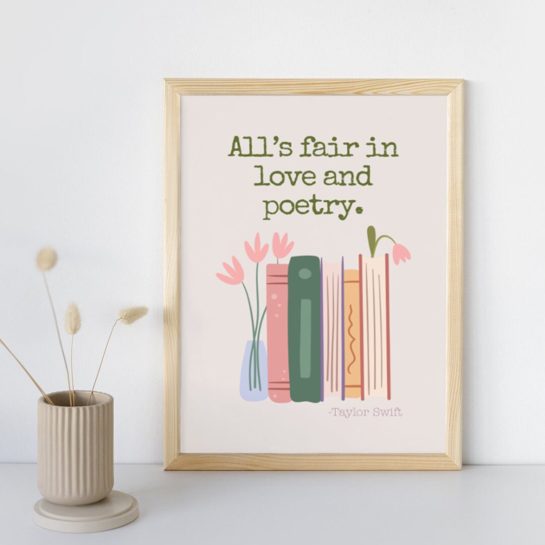 TTPD Alls Fair in Love and Poetry Taylor Swift Inspired Digital Print ...