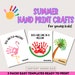 Summer Hand Print Craft Art for Preschool, Flamingo Hand Print ...